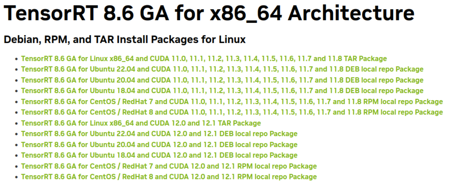 Ubuntu显卡驱动以及CUDA、cuDNN、TensorRT的安装 - FunnyWii's Zone